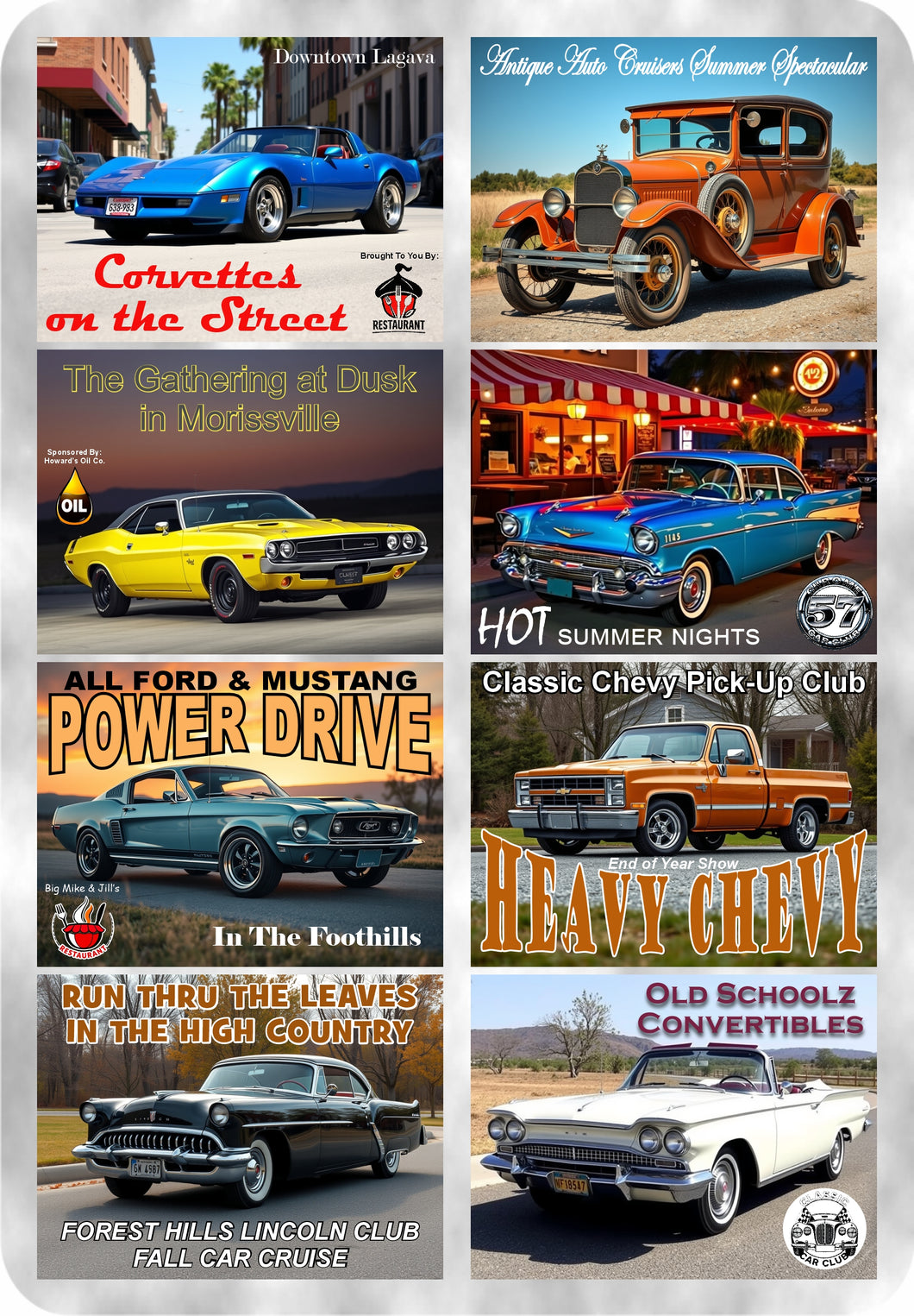 Custom Car Show Dash Plaques | Full Color Aluminum Printing – Chrome 57